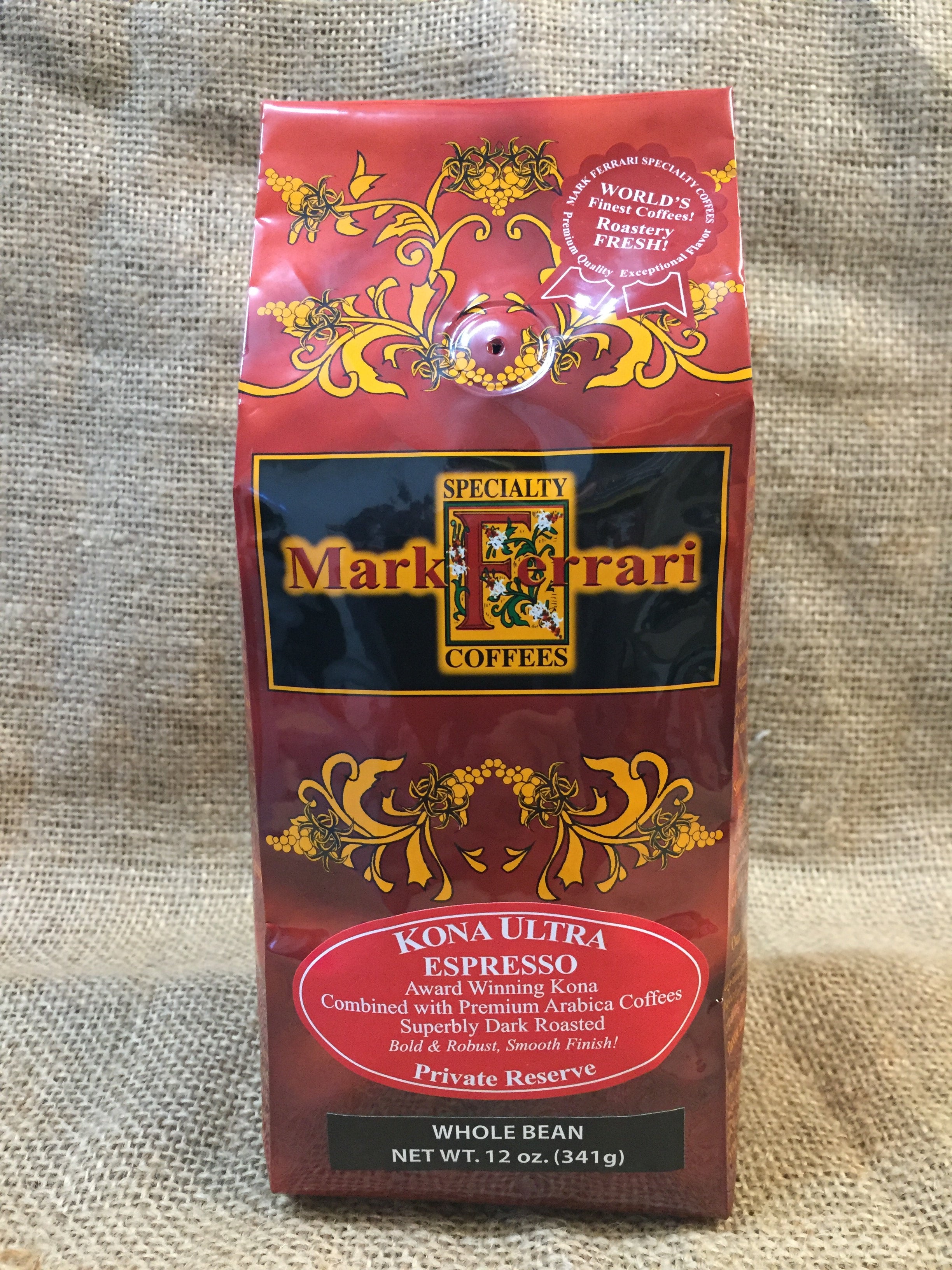 Kona Ultra Espresso Twin Pack - Two 12oz bags | Mark Ferrari Coffees